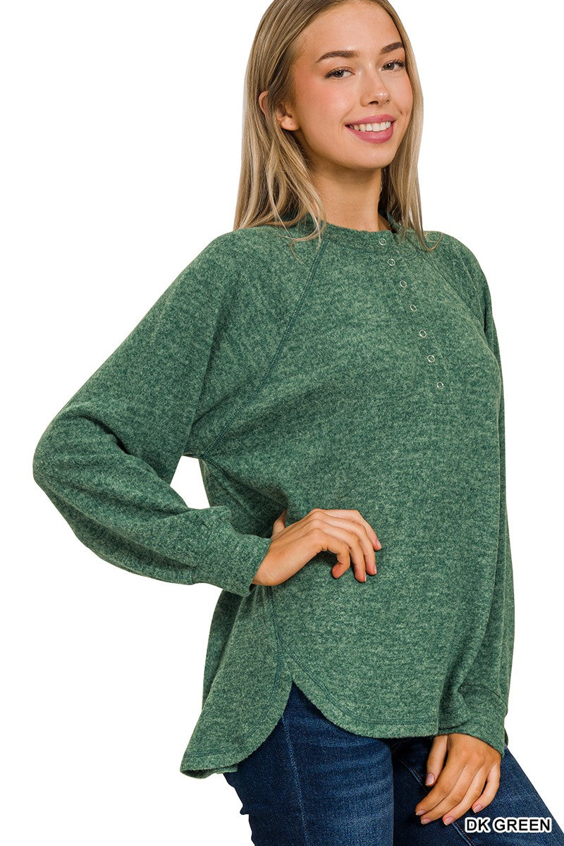 Hacci Oversized Sweater - Dark Green – Grant and Grace